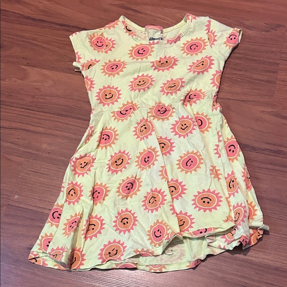 Monkey bars | Dresses | Cheerful Sunburst Kids Dress Yellow And Pink ...
